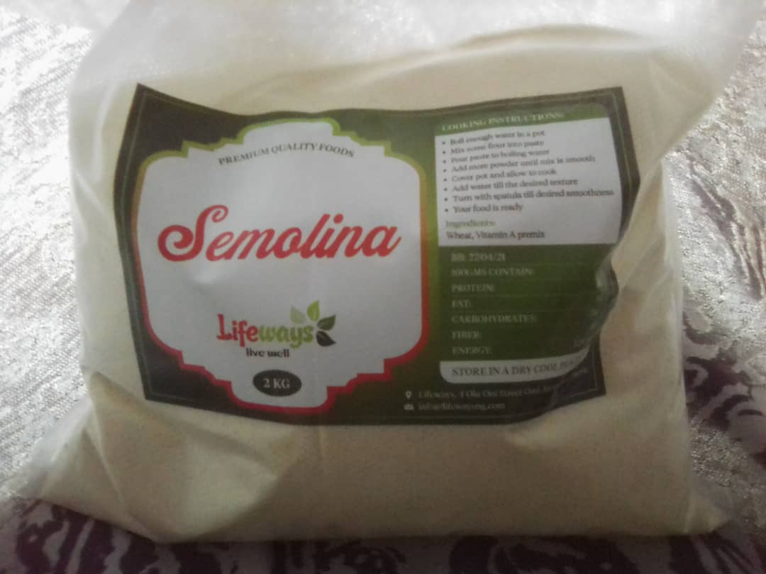 Lifeways Semolina Fine Flour 2KG from Nigeria - Sale
