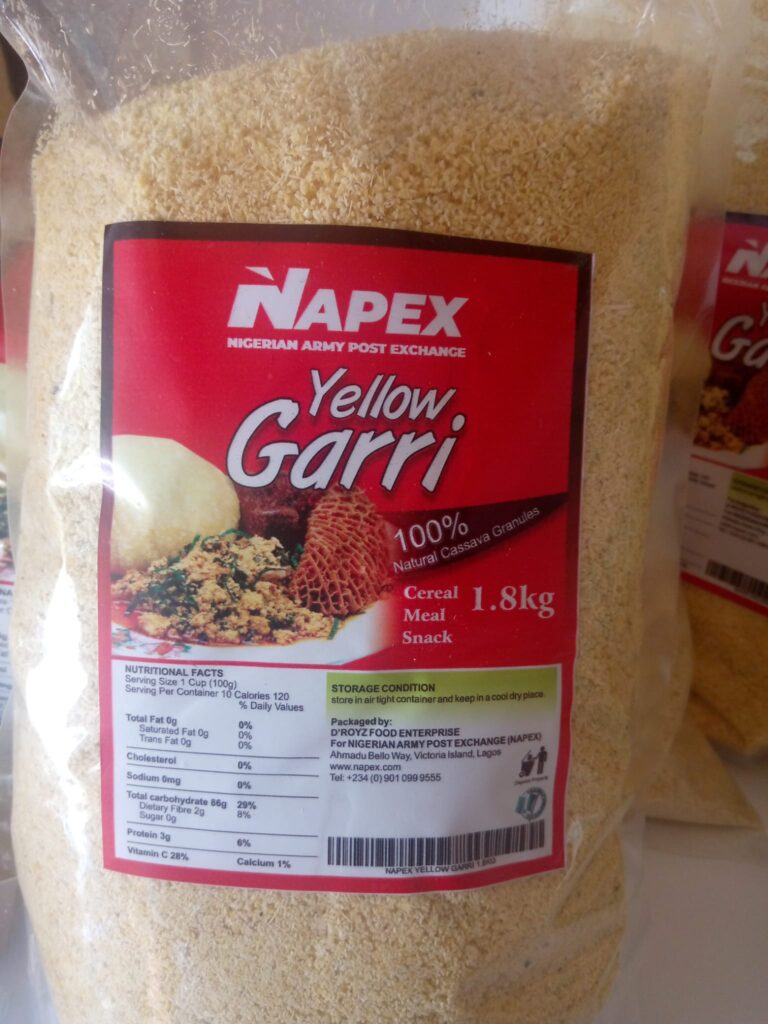 Nigerian Yellow Garri 1.8Kg